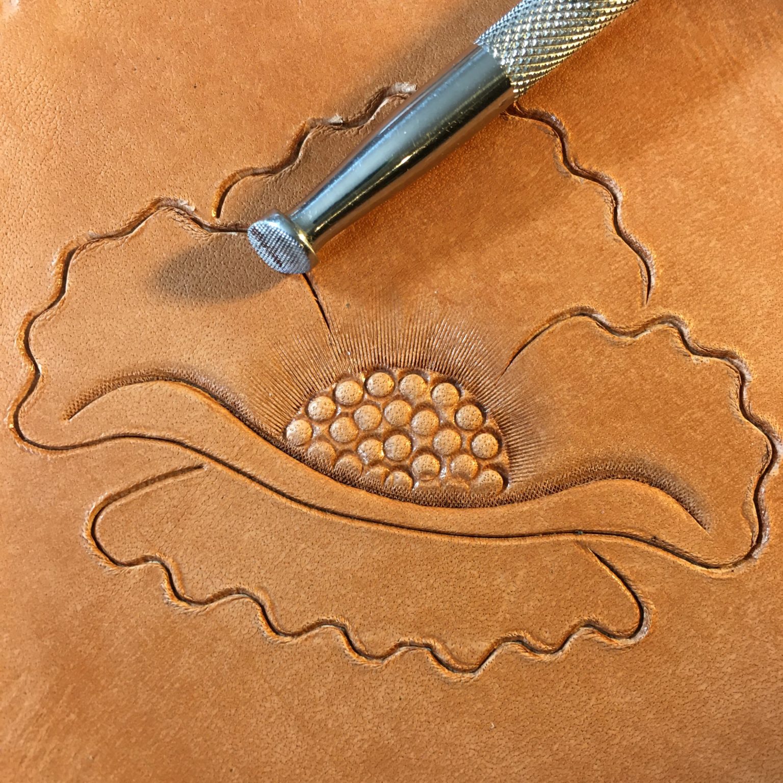 Leather flower carving tutorial