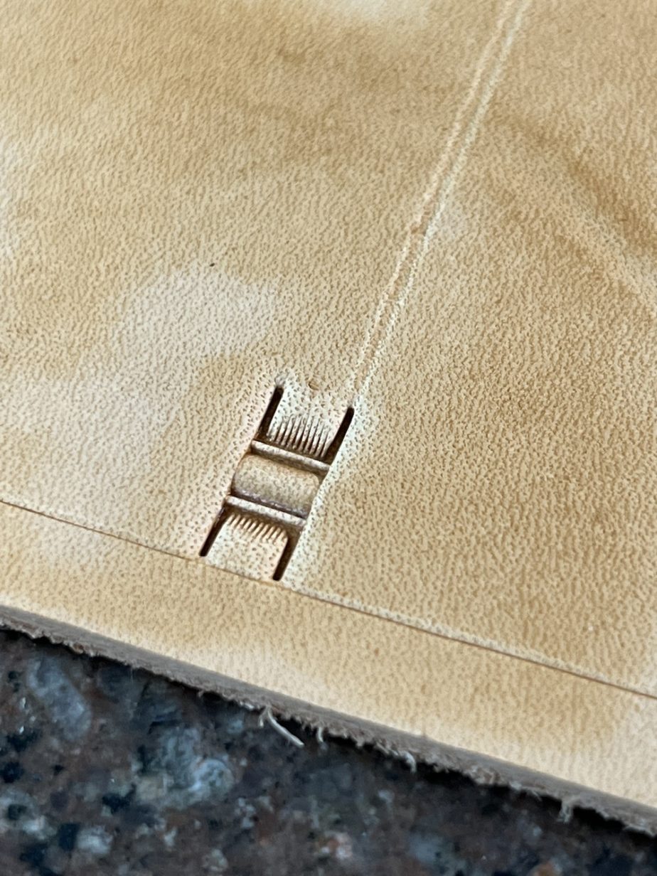 Basket weave leather stamping tutorial