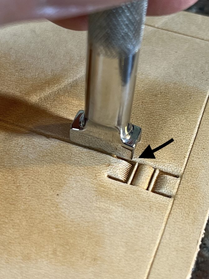 Basket weave leather stamping tutorial