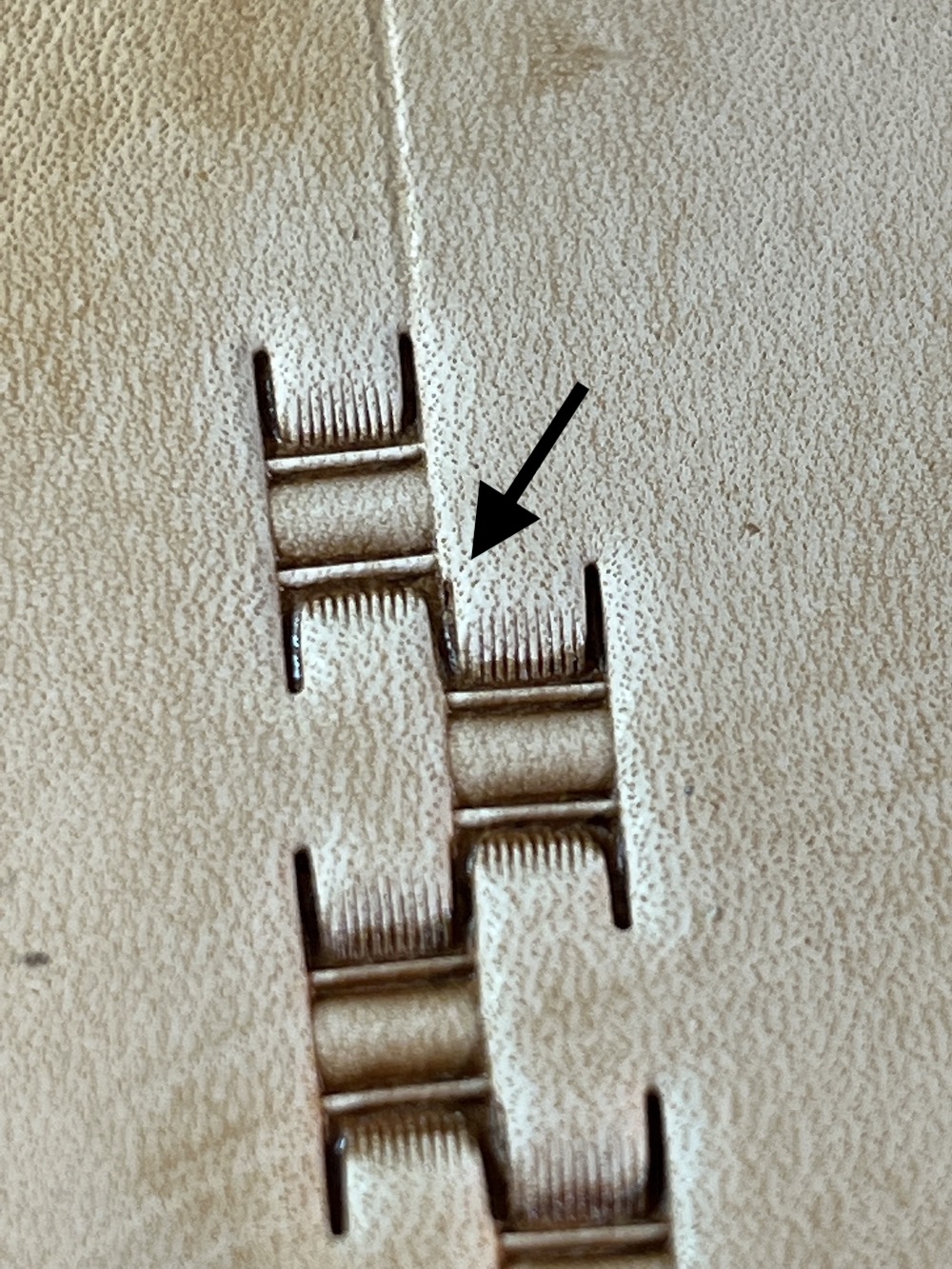 Basket weave leather stamping tutorial